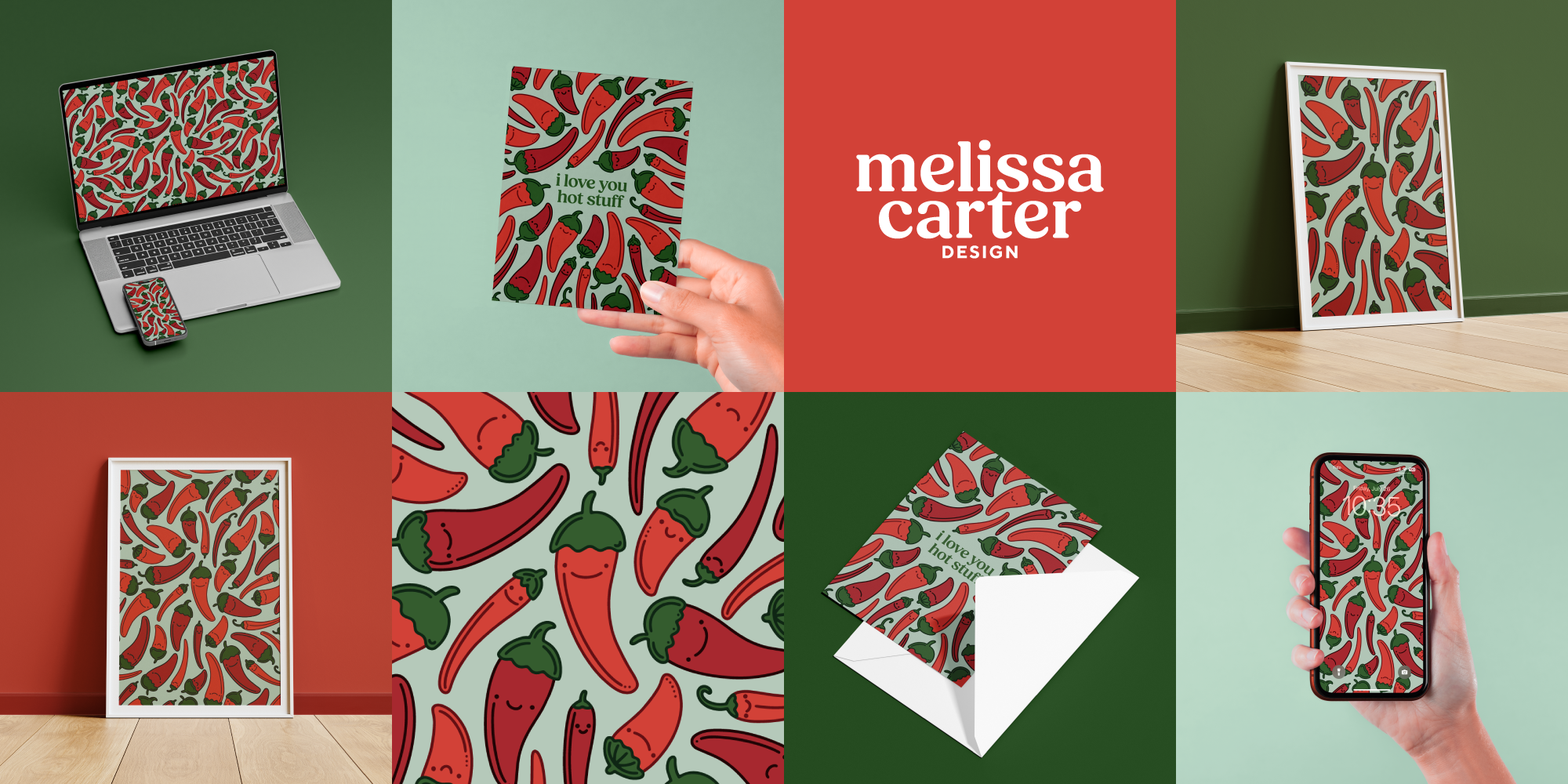 Peppers Illustration - Melissa Carter Design